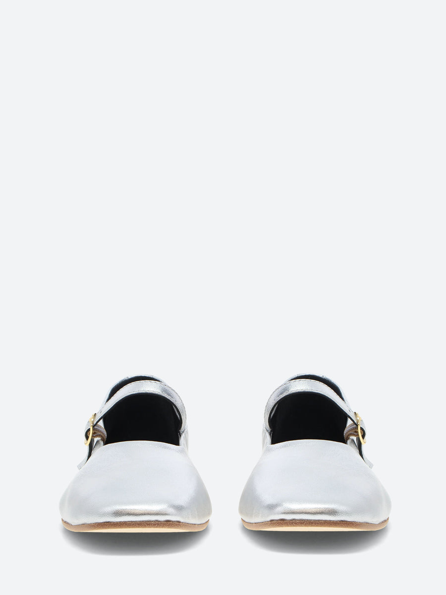 gravitypope - Jaycee Mary Jane Flat in Silver