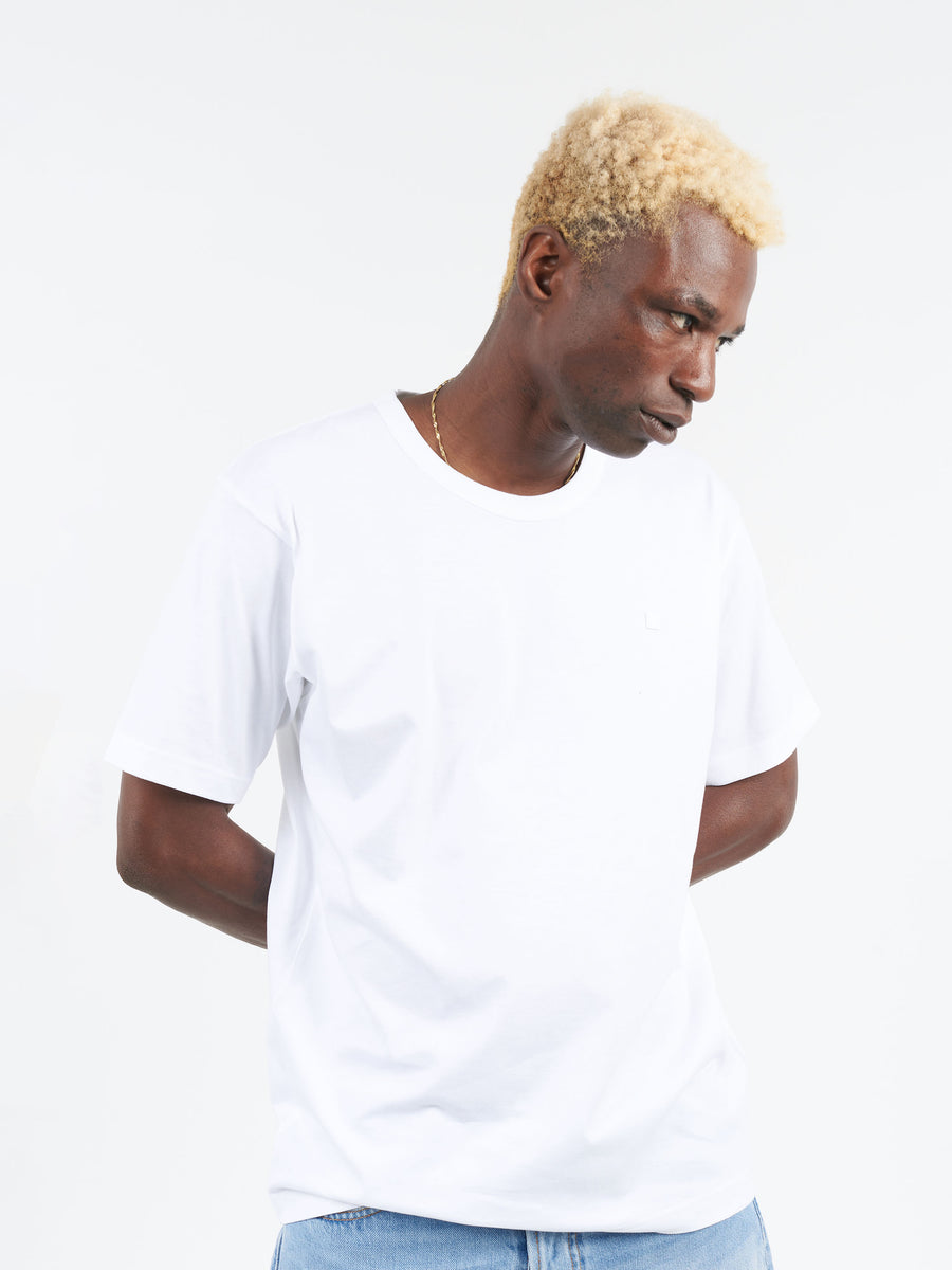 Acne Studios - Nash Face Crew Neck T-Shirt in Optic White – gravitypope