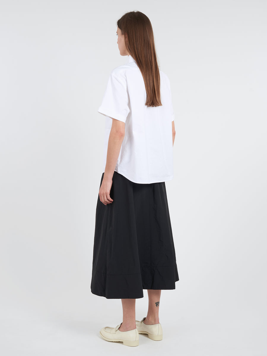 Danton - Women's Round Collar Shirt in White – gravitypope