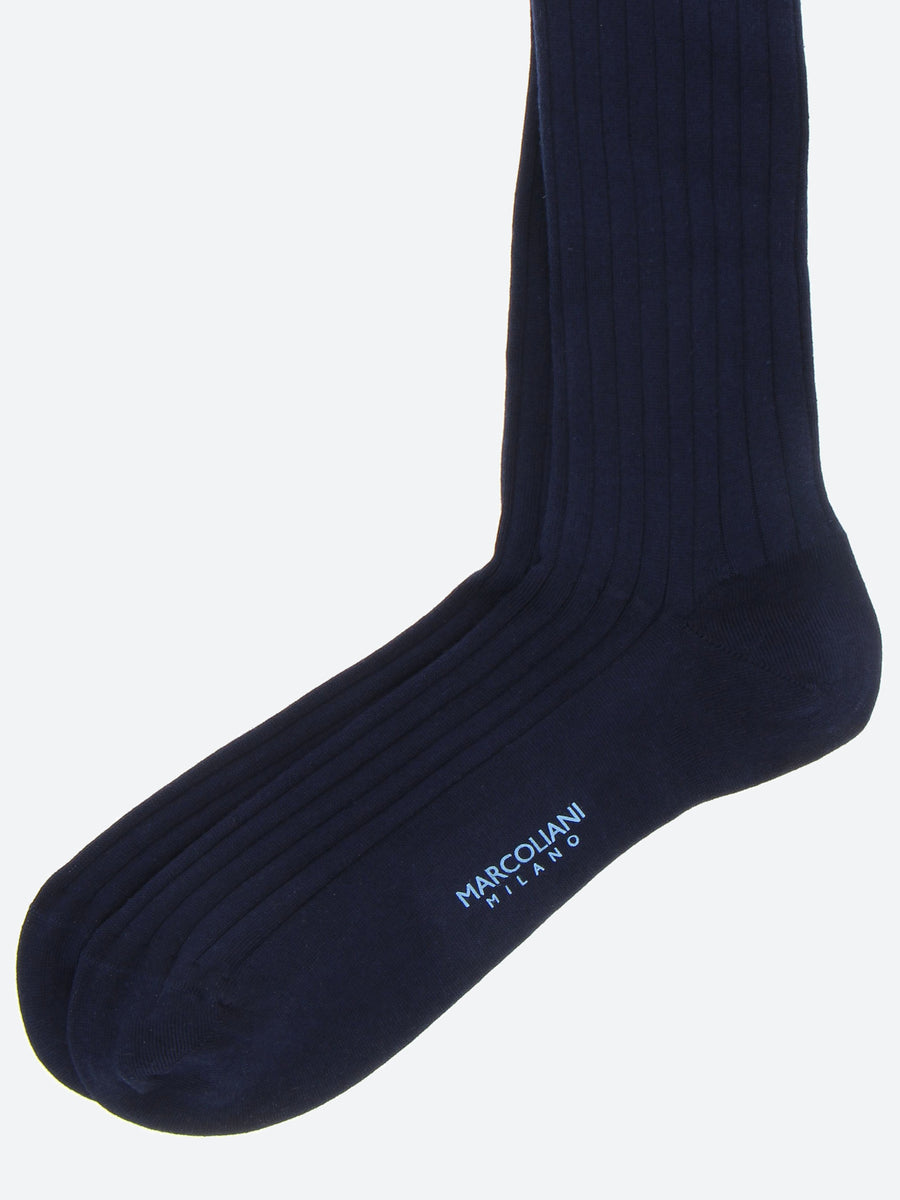 Marcoliani Milano - Essence of Cotton Sock in Navy – gravitypope