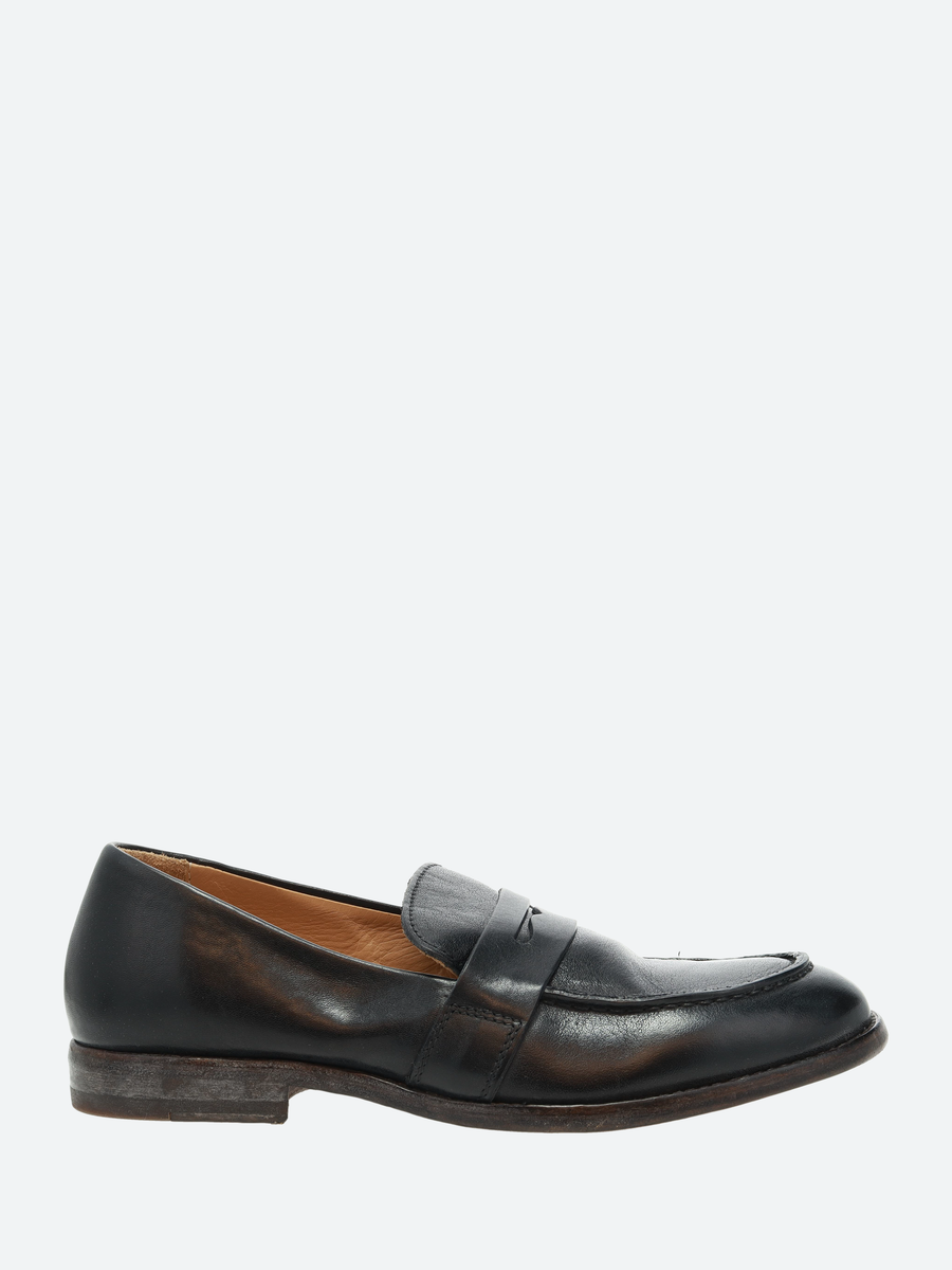 Moma - 1ES026 Leather Loafer in Nero Cusna – gravitypope