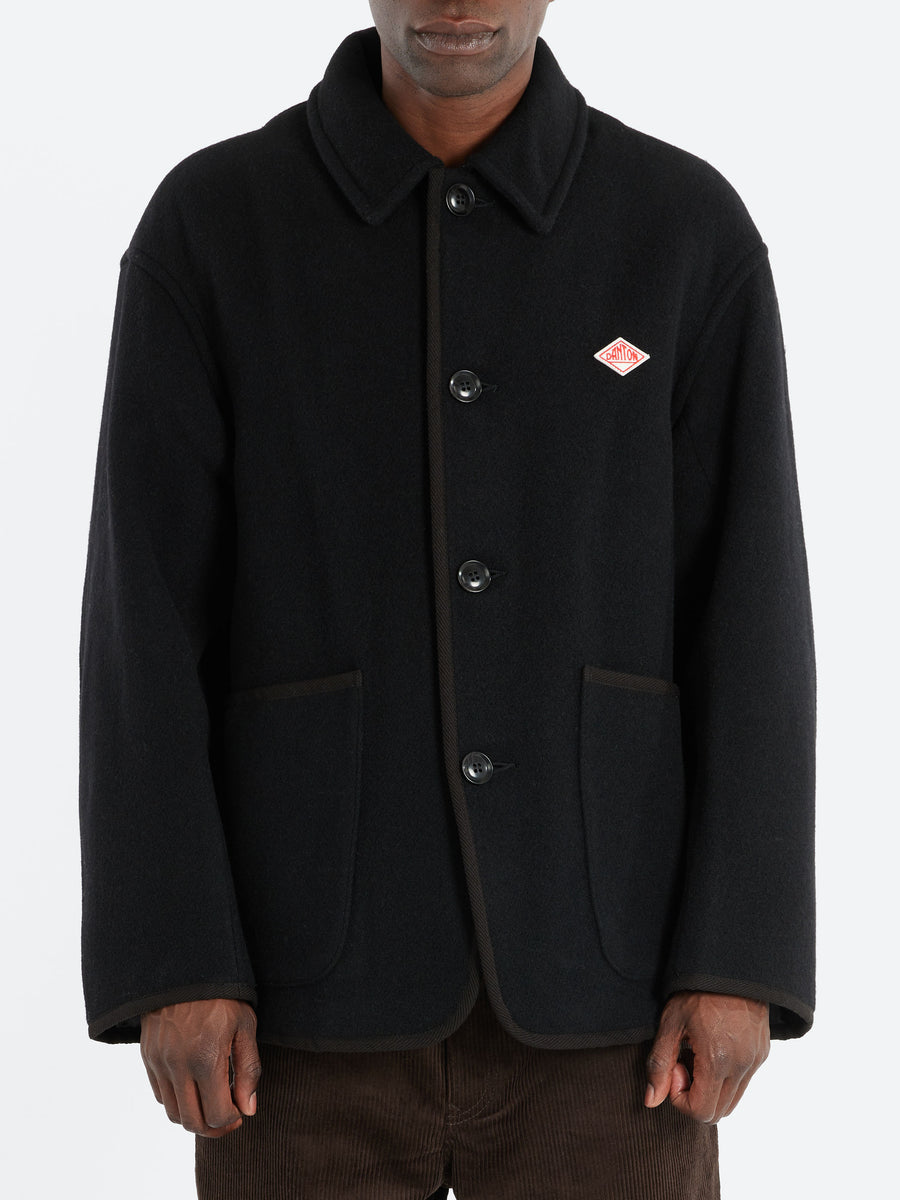 Danton - Wool Light Pile Work Jacket in Black – gravitypope