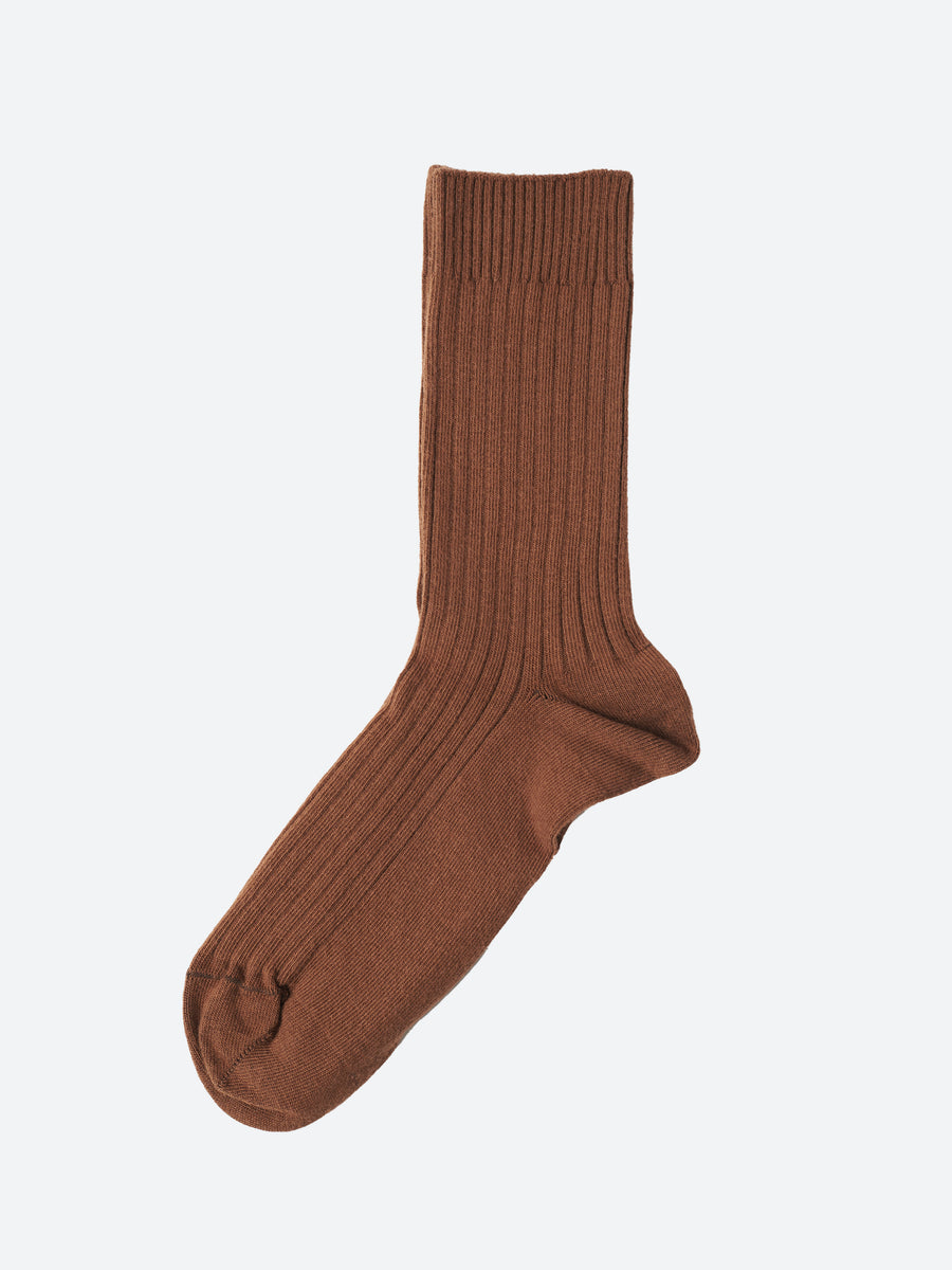 Baserange - Rib Ankle Socks in Occular (Warm Brown) – gravitypope