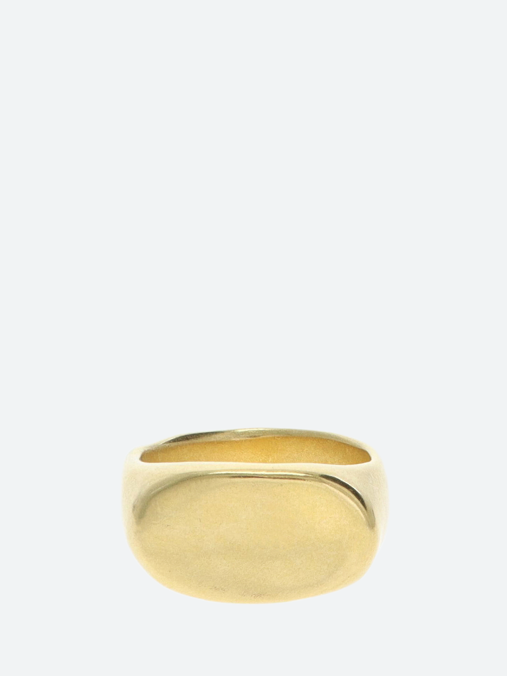 Ten. Jewelry - Amain Oval Signet Ring in Gold – gravitypope