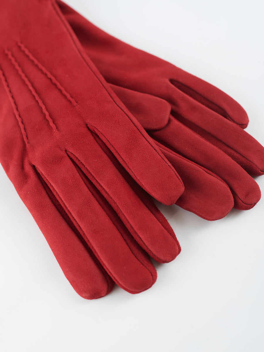 Mario Portolano - 4220 Suede Glove Cashmere Lined in Wine – gravitypope