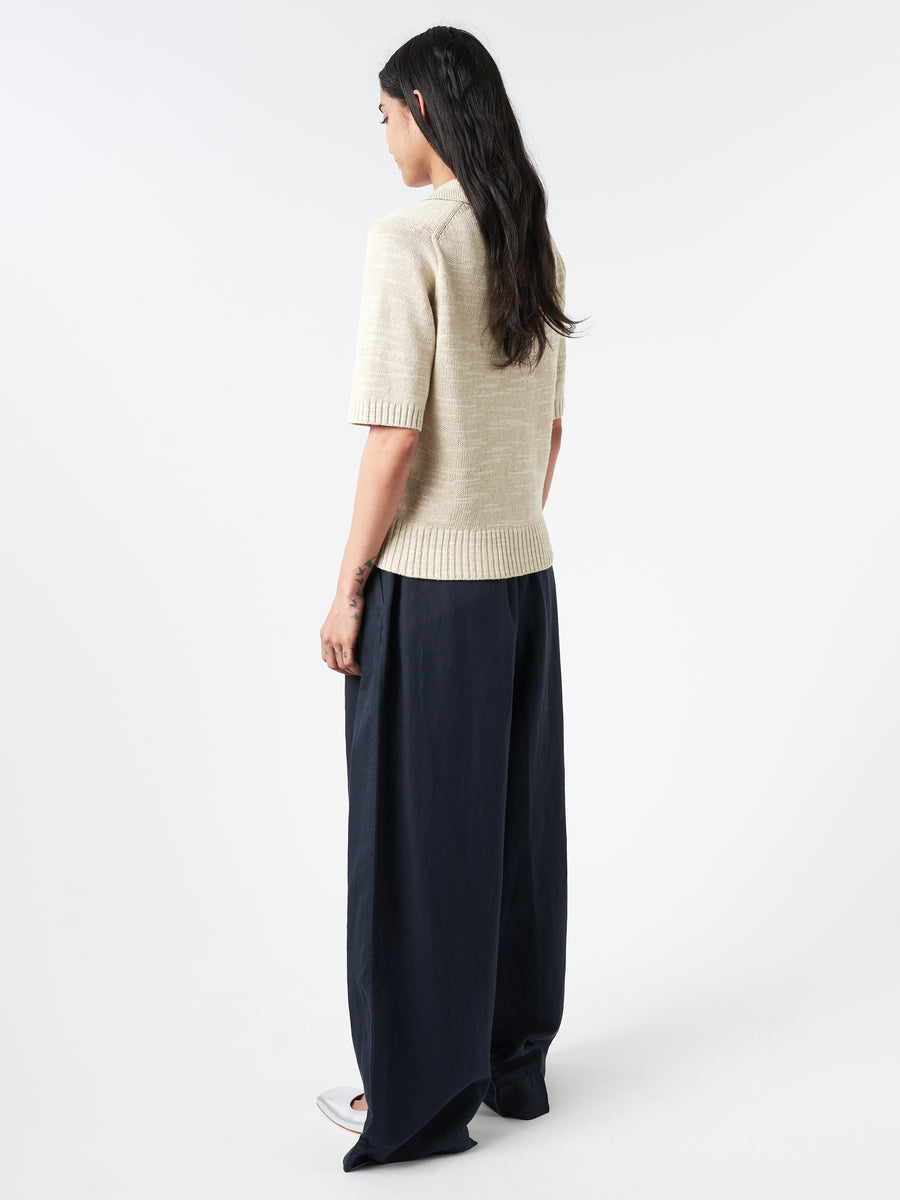 TOAST - Collared Slub Sweater in Parchment – gravitypope