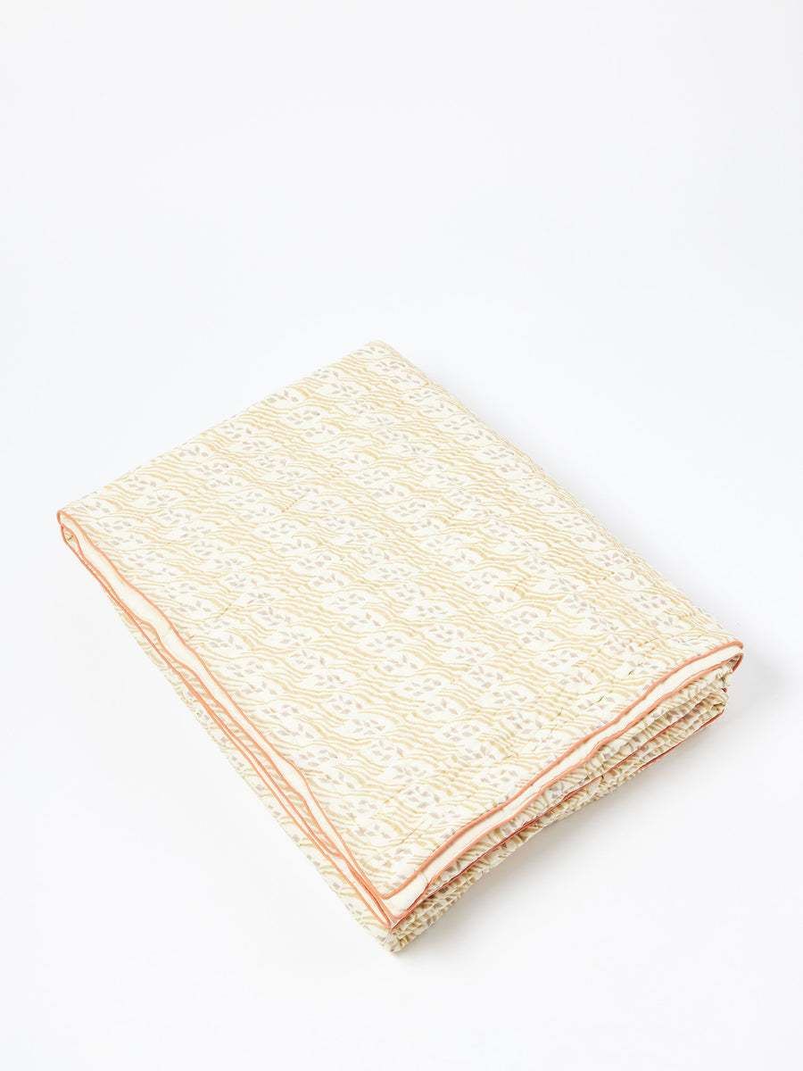 TOAST - Harvest Block Print Quilt in Sand and Hellebore – gravitypope