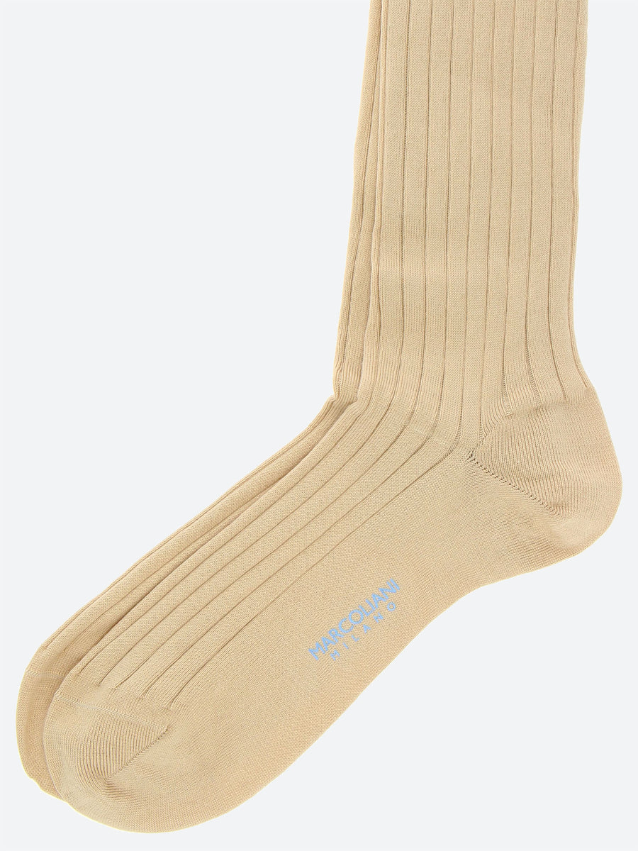 Marcoliani Milano - Essence of Cotton Sock in Beige – gravitypope