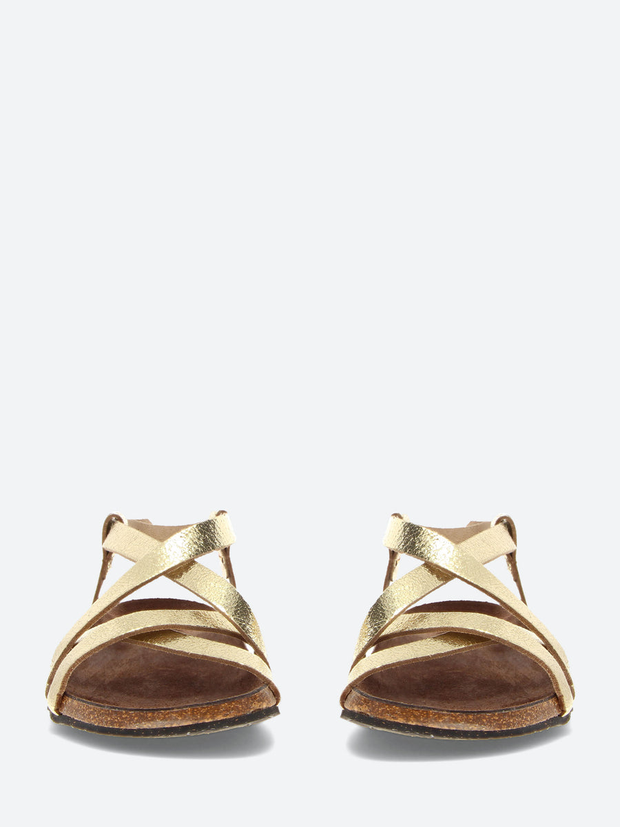 Bosabo - 498 Sandals in Gold Old Metal – gravitypope