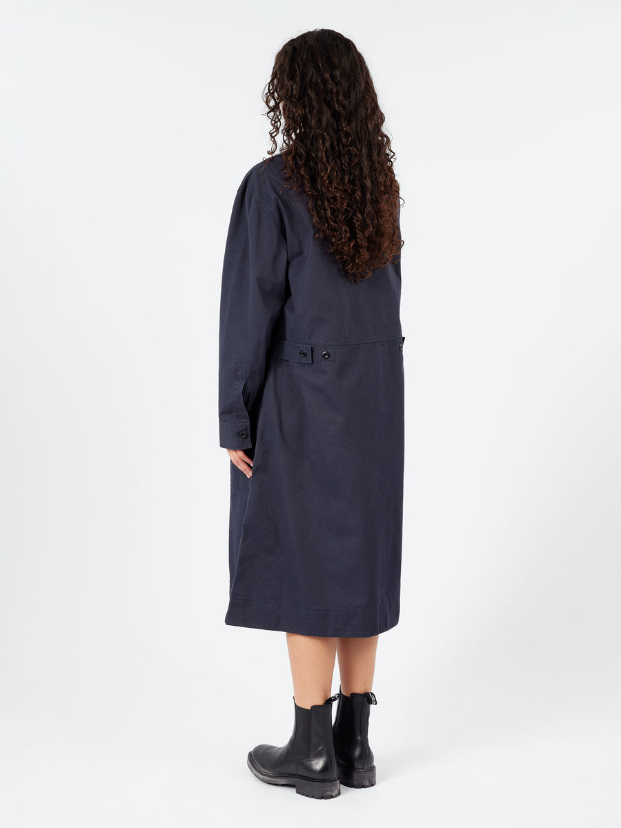 Margaret Howell - MHL Tab Waist Dress in Navy – gravitypope