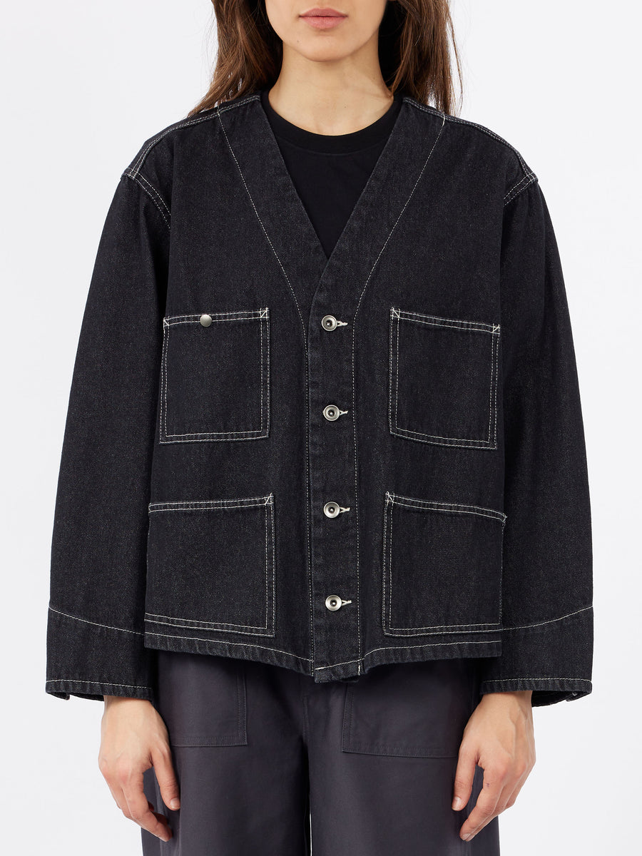 BEAMS BOY - Denim Engineer Jacket in Black – gravitypope