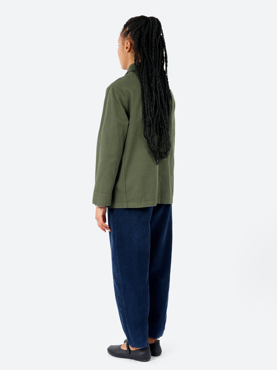 TOAST - Cotton Canvas Workwear Jacket in Dark Olive – gravitypope