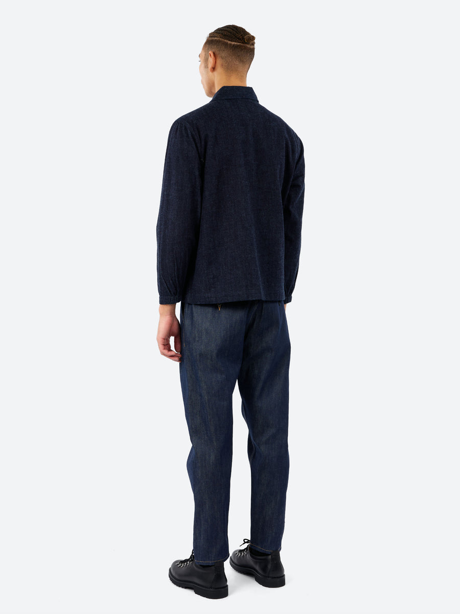 Universal Works - Brushed Denim Labour Jacket in Indigo – gravitypope