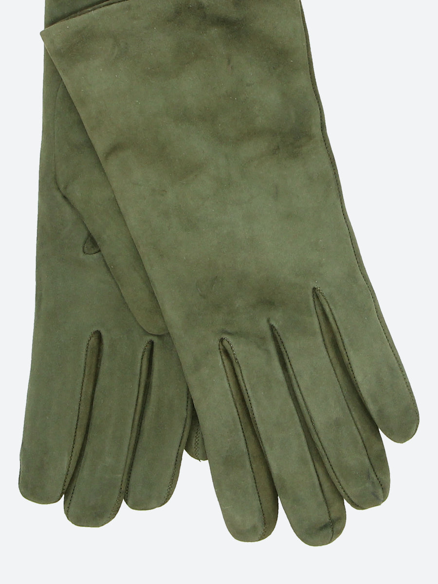 gravitypope - Chiara Suede Gloves in Loden