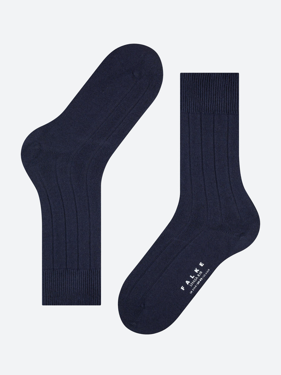 Falke - Lhasa Rib Casual Crew Sock in Dark Navy – gravitypope