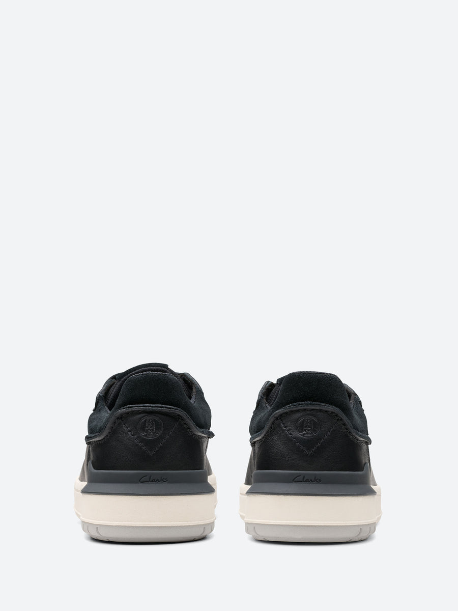 Clarks - Courtlite 2 Run in Black Leather – gravitypope