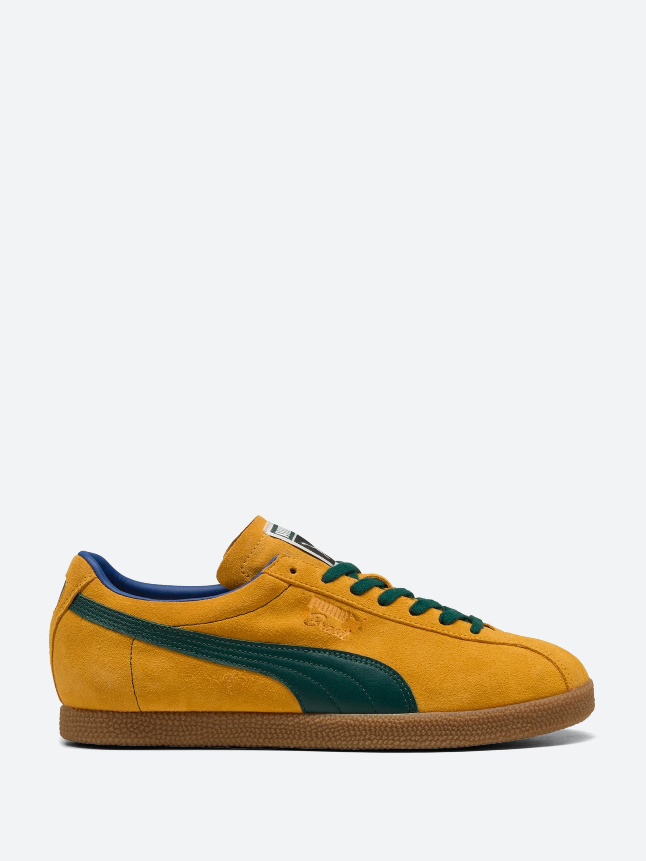 Puma - Palermo Women's Leather Sneakers in White, Grey and Gum ...