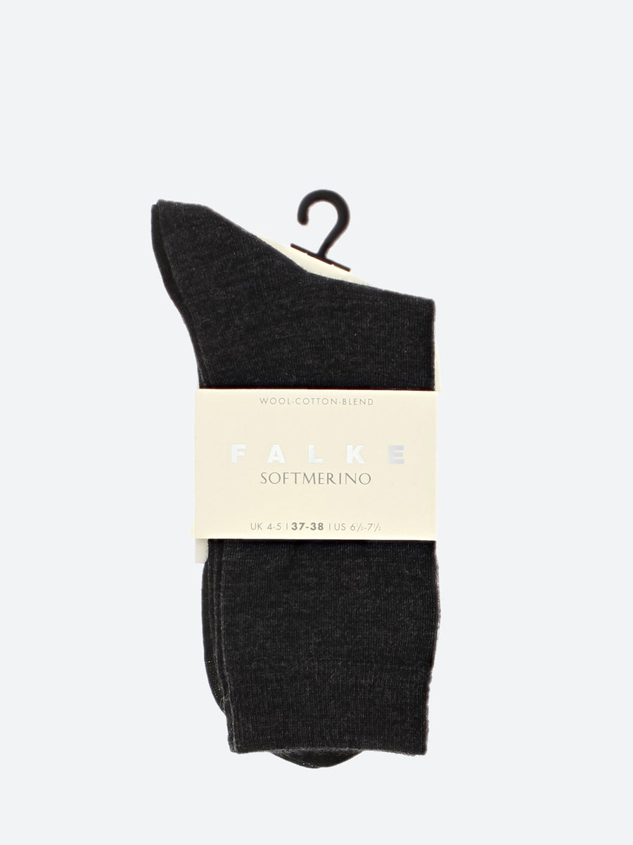 FALKE - Soft Merino Socks in Anthracite Melange – gravitypope