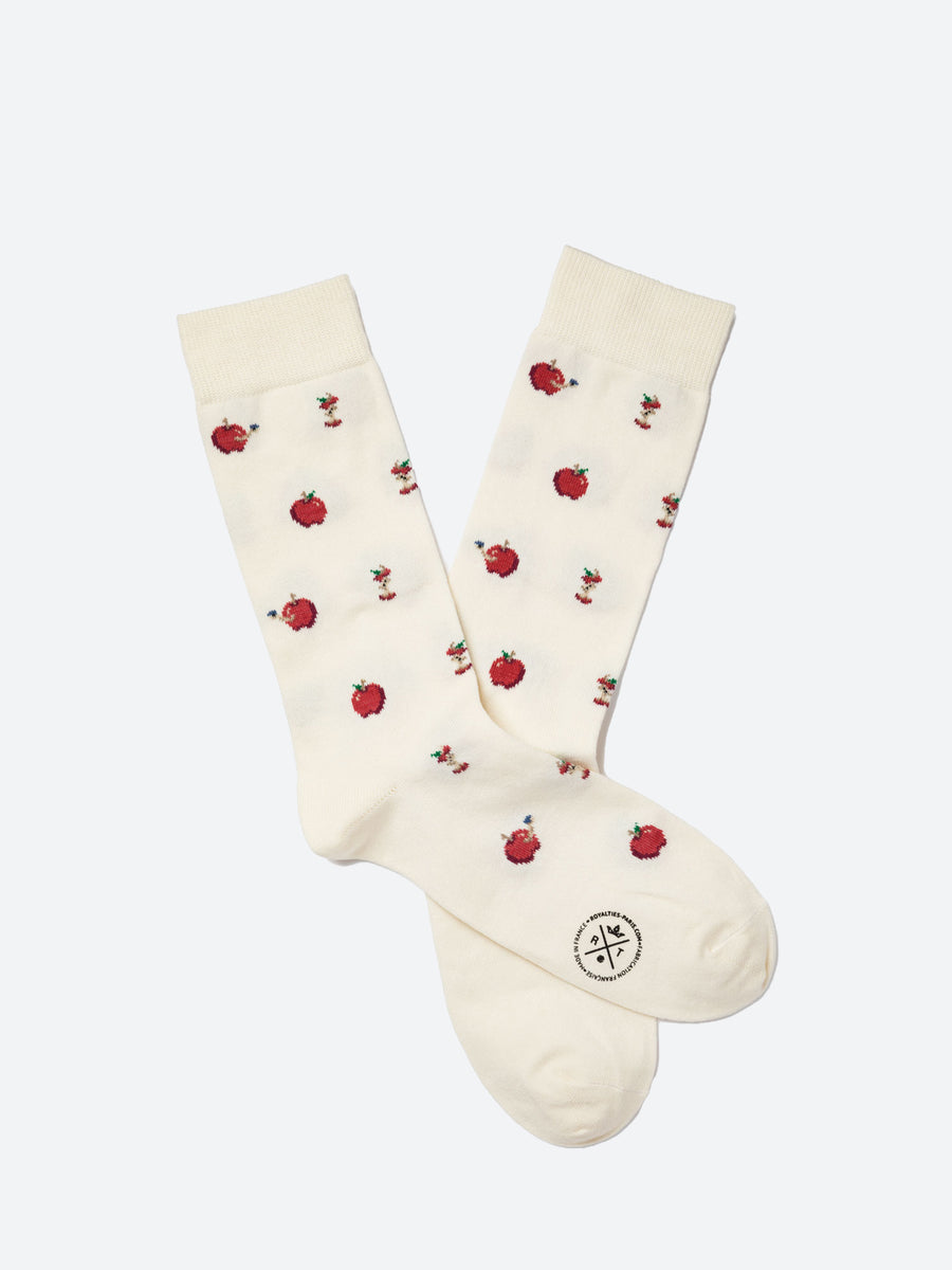 Royalties Paris - Adam Apple Socks in Ivoire – gravitypope