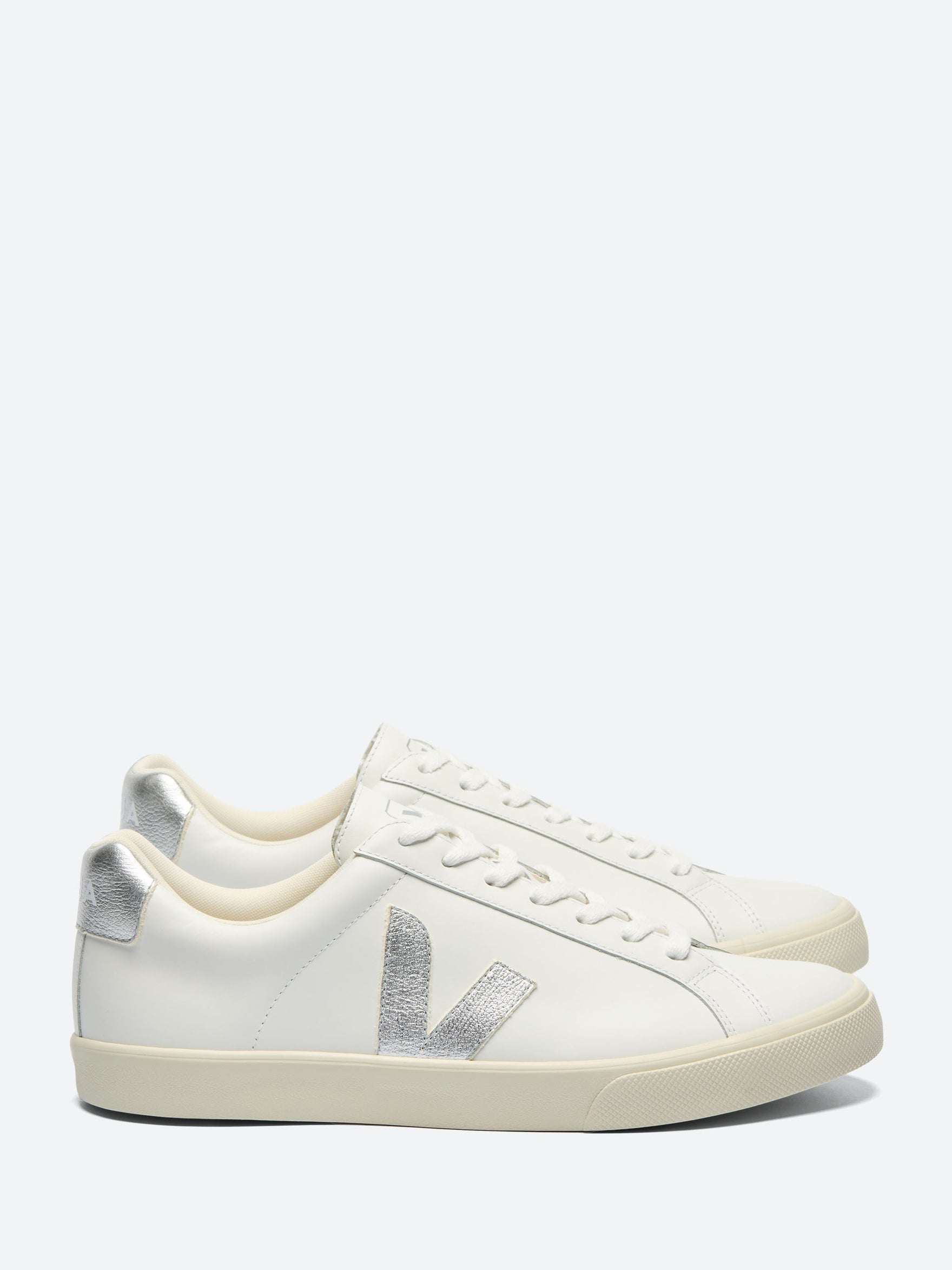 Veja - Esplar Leather in White and Sable – gravitypope