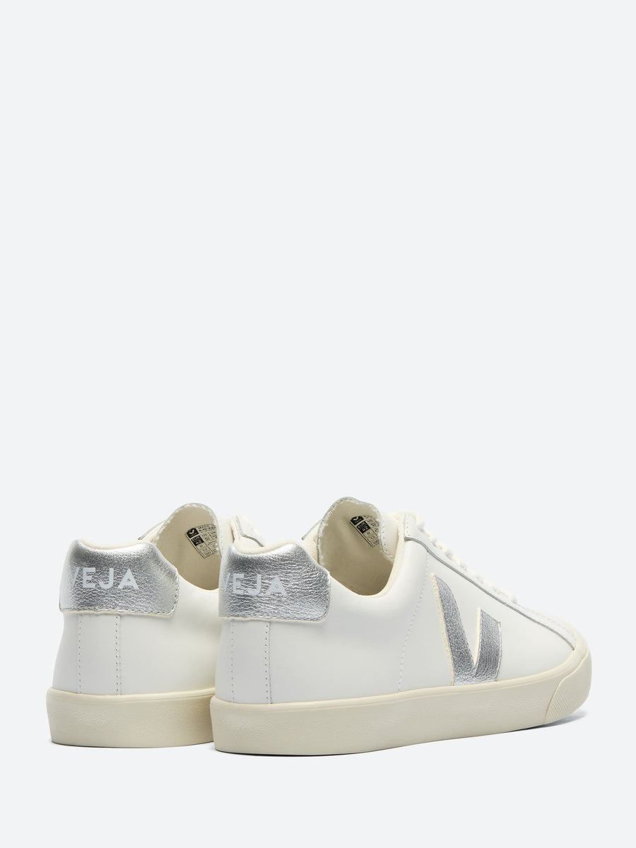 Veja - Esplar Leather in White and Silver – gravitypope
