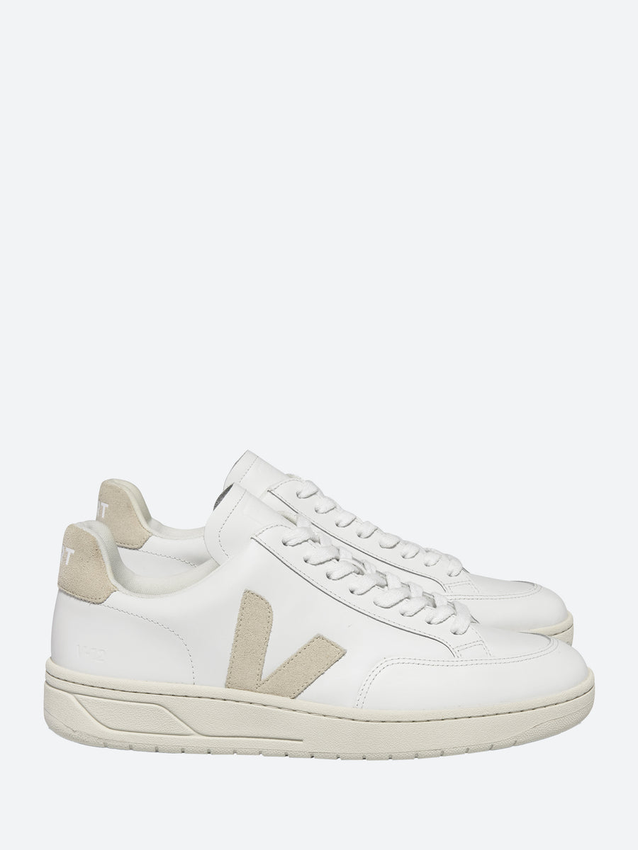 Veja - V-12 Leather in White and Sable – gravitypope