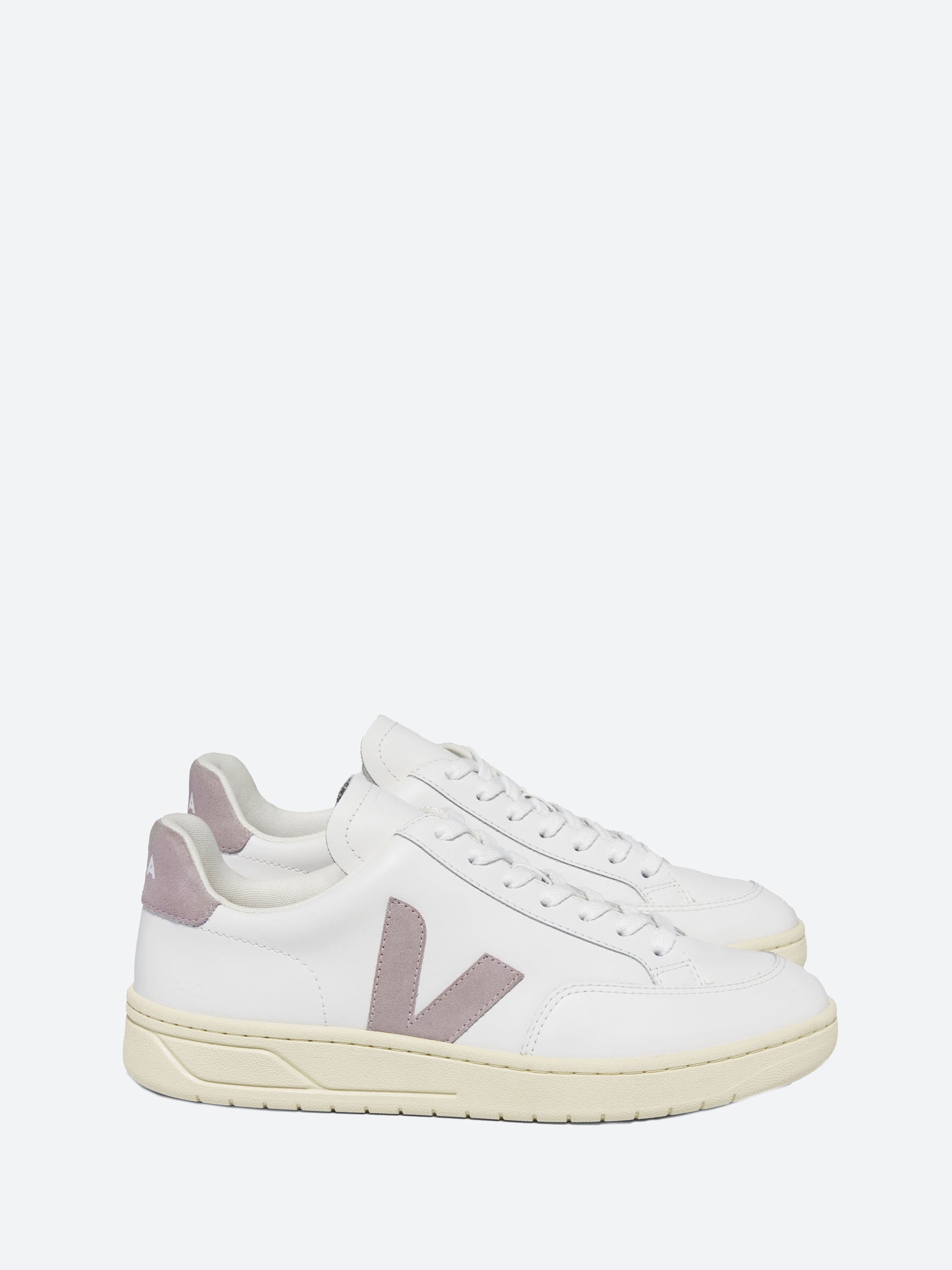 Veja - V-12 Leather in White and Sable – gravitypope