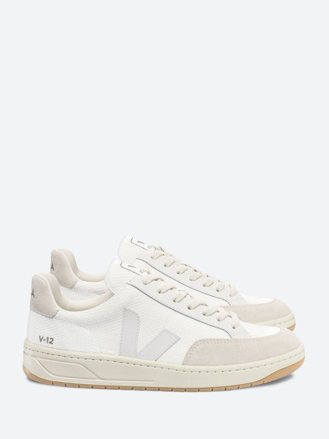 Veja - V-12 B-Mesh in Olive and White – gravitypope
